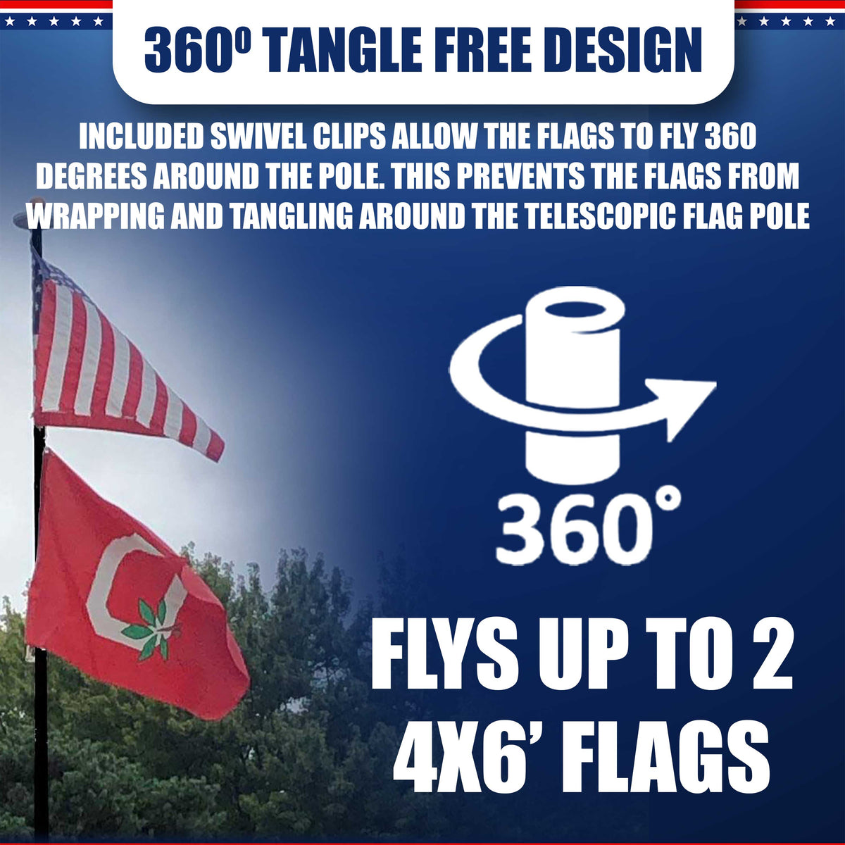 20' or 25' Delta TELESCOPING Flagpole "Independence" (Bronze) – Service ...